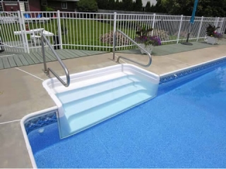 Acrylic Fiberglass Stairs - Mid State Pool Liners