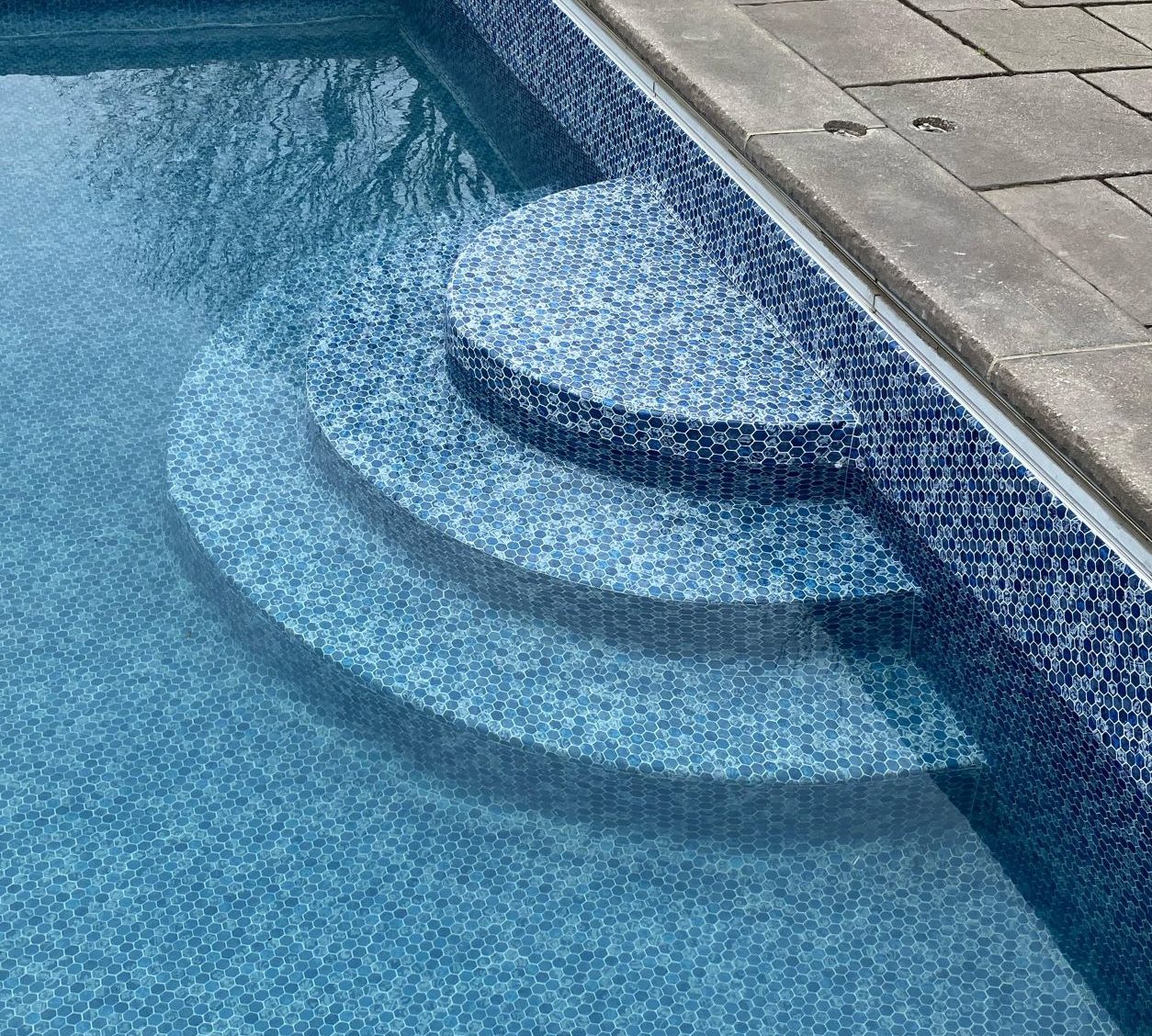 Pool Steps | Inground Pool Steps Replacement | Mid State Pool Liners